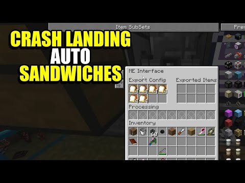 Ep36 Auto Sandwiches - Minecraft Crash Landing Modpack - YouTube