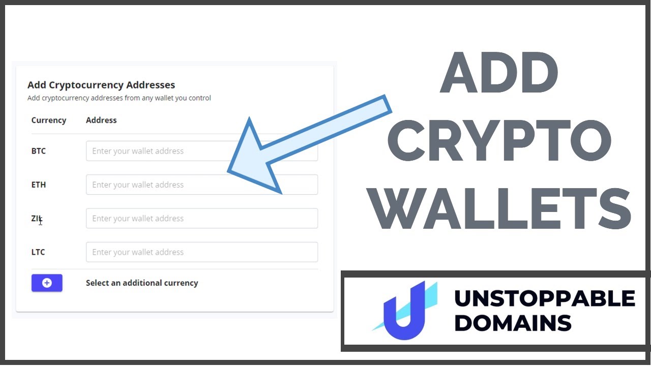 Add Crypto Wallets To Your Unstoppable Domain - YouTube
