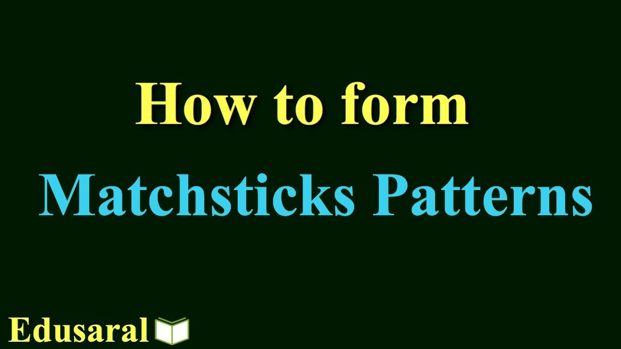 Matchstick Patterns | Idea of Variable | Ch-11.2 & 11.3- 6th Std NCERT ...