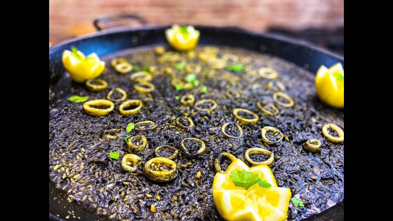 How to Make Paella Negra or Arroz Negro | Helina Sanchez - YouTube