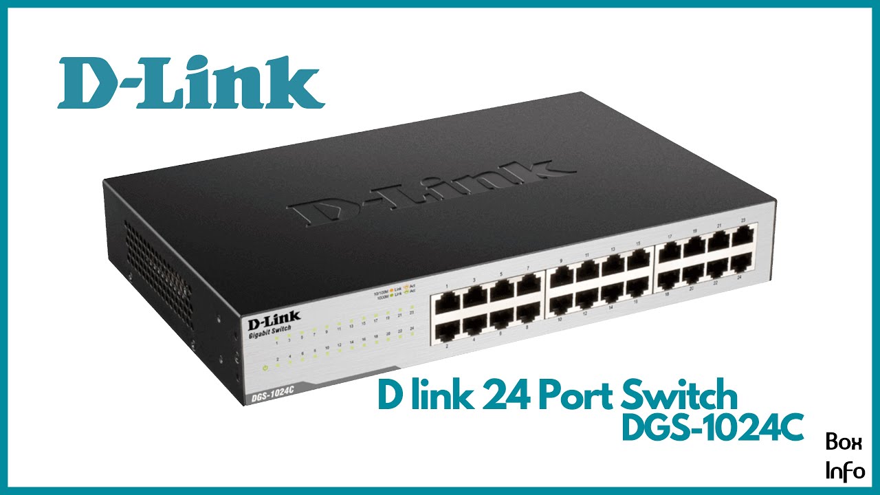 D-link 24 Port Switch DGS-1024C #Dlink #Boxinfo - YouTube