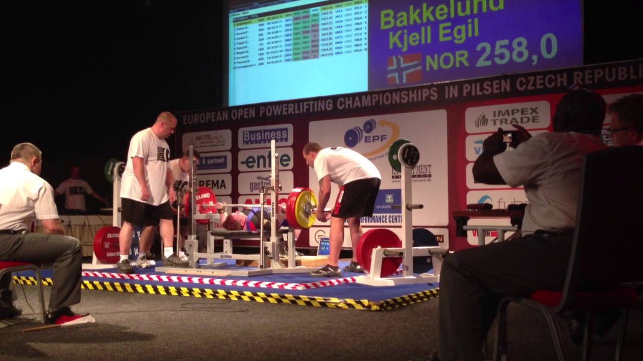Kjell Egil Bakkelund -83 - 913kg Total 1.place EC2013 - YouTube