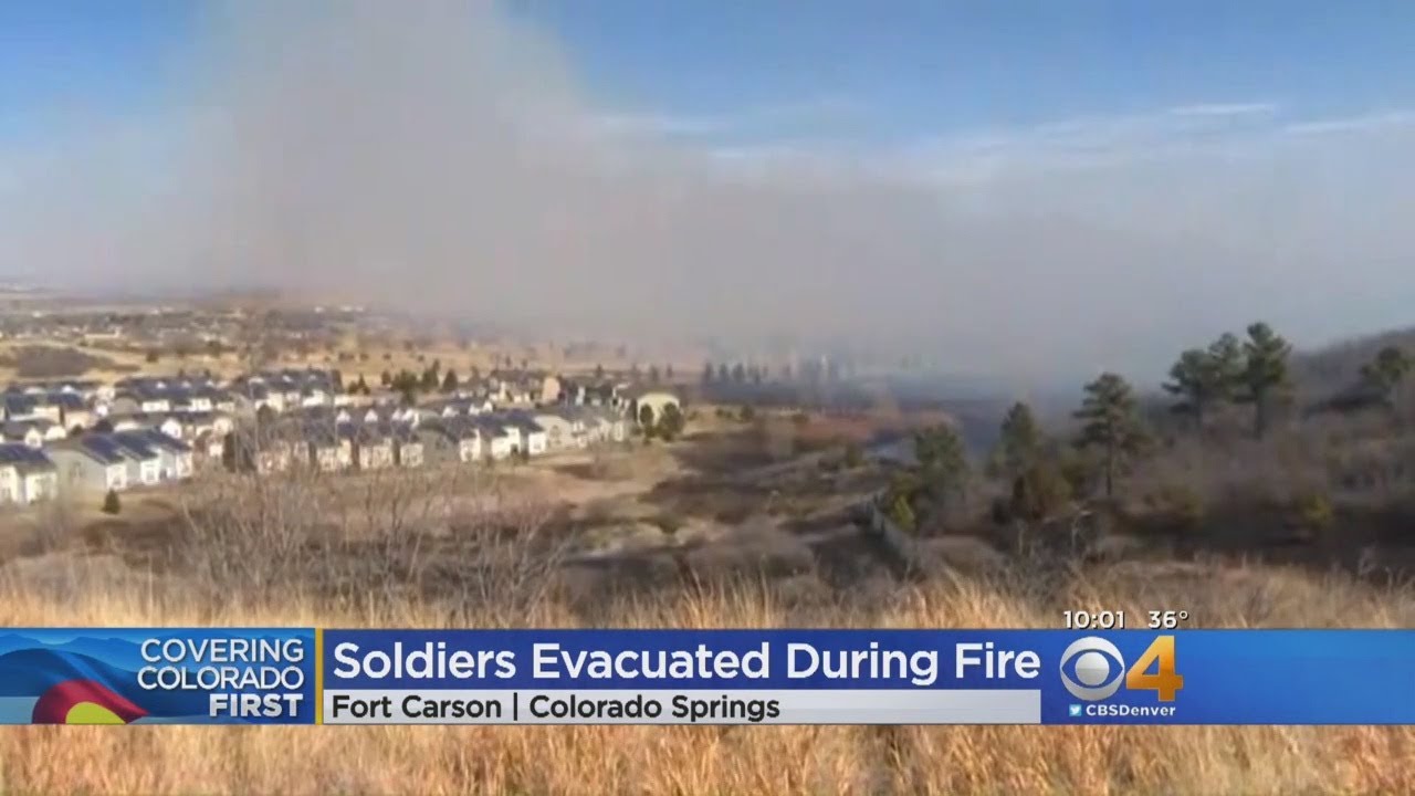Grass Fire Flares Up On Fort Carson Near Homes - YouTube