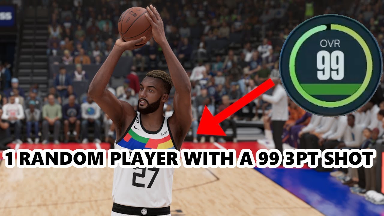 I Made 1 Random Player On Each Team have A 99 3pt Rating... - YouTube