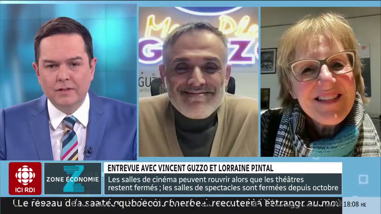 Entrevue Lorraine Pintal, Vincent Guzzo - YouTube