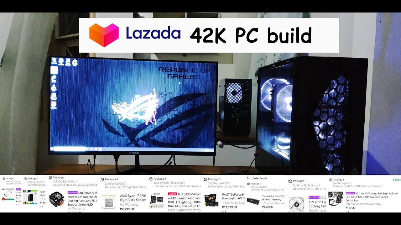 Lazada PC Build Ryzen 2700 | Late 2020 Budget Build - YouTube