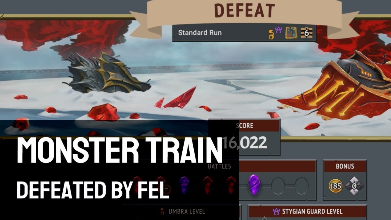 Monster Train deckbuilder game - DEFEAT against Fel (Umbra Penumbra ...