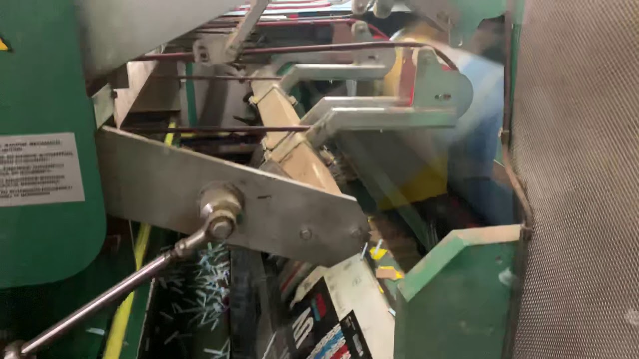 Gopfert rotary die cutter 3 color 66 x 127 year 2000 on sale - YouTube