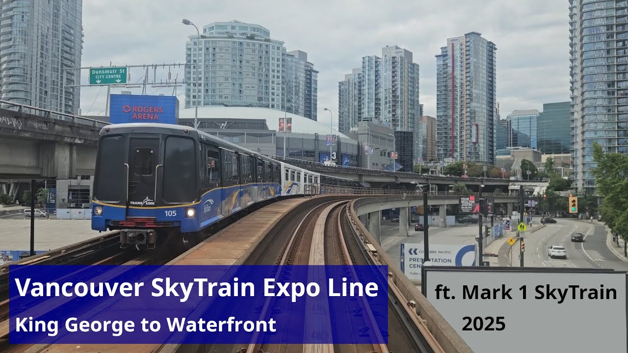 Vancouver SkyTrain Expo Line: King George to Waterfront - Full ride on ...