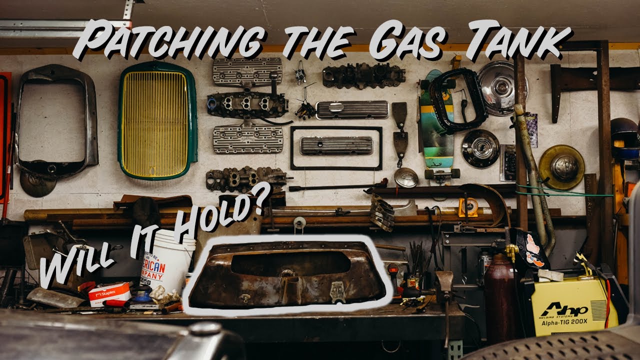 Patching The Gas Tank On The Traditional Ford Hot Rod - YouTube