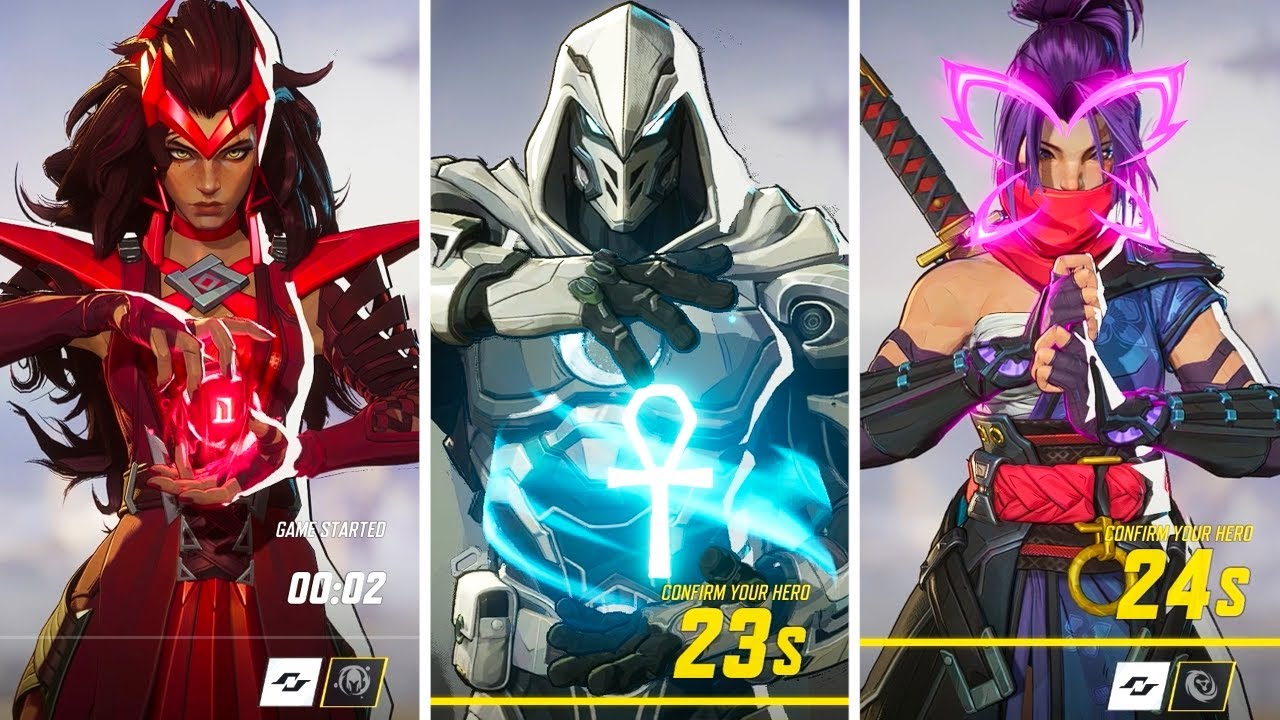 Marvel Rivals - All Hero Select Animations - YouTube