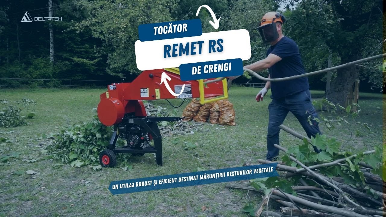 Tocător crengi Remet RS - YouTube