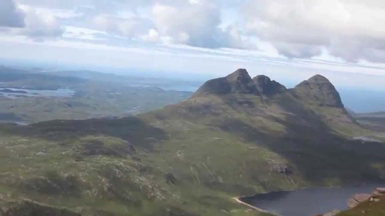 Cul Mor, Stac Pollaidh and the iconic SUILVEN from the flank of CANISP. - YouTube