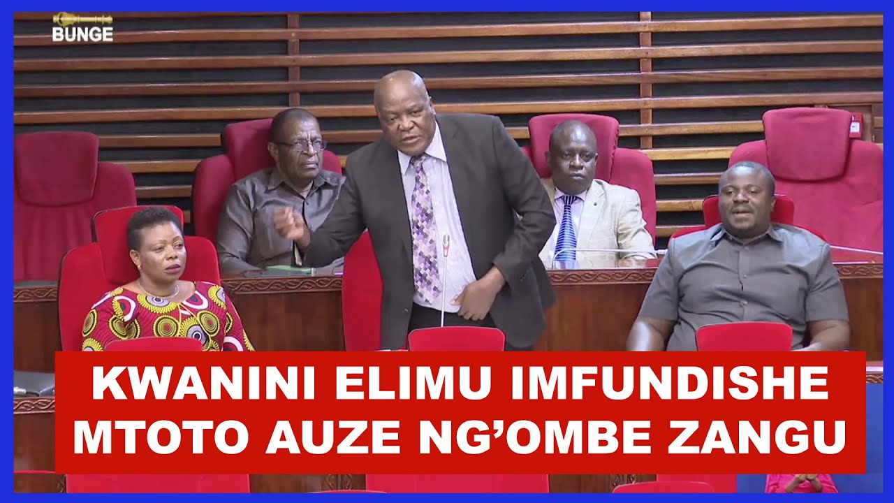 MBUNGE KISHIMBA ALIAMSHA BUNGENI LEO SAKATA LA MFUMO WA ELIMU - YouTube