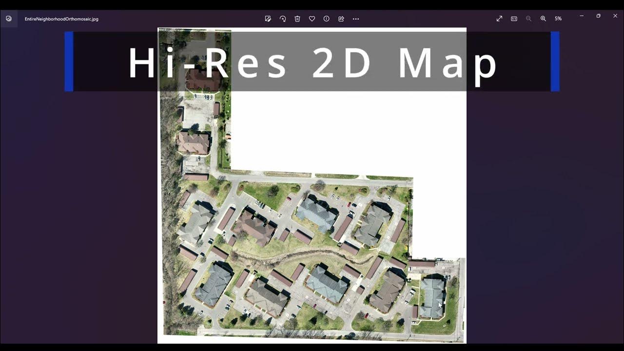 Hi-Res 2D Orthomosaic Drone Map - YouTube