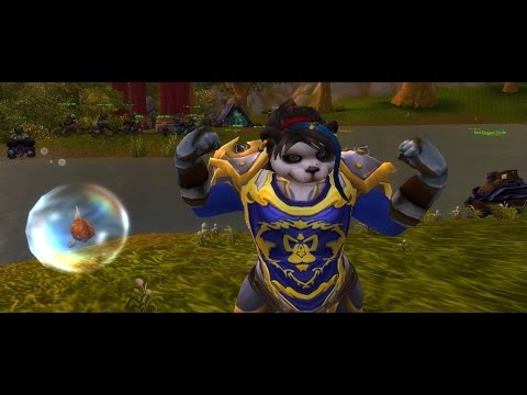 World of Warcraft - Female Pandaren Warrior Animations - YouTube