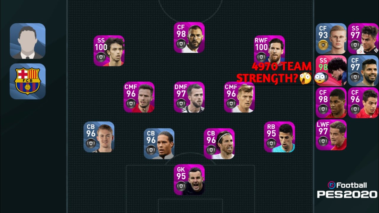 My Squad | PES 2020 |Best Squad| - YouTube