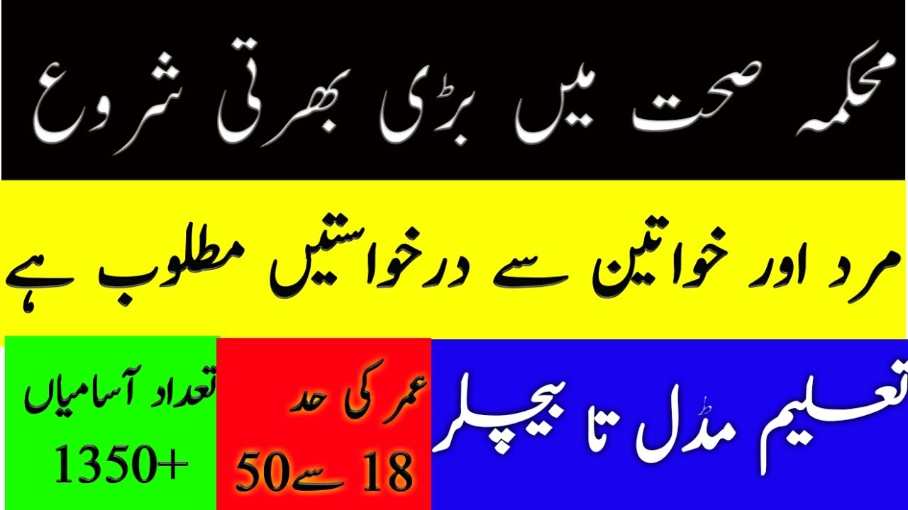 Punjab Health Facilities Management Company (PHFMC) Jobs 2020. - YouTube
