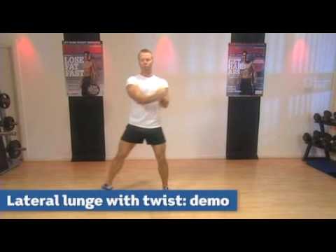 What is lunge with spinal twist?