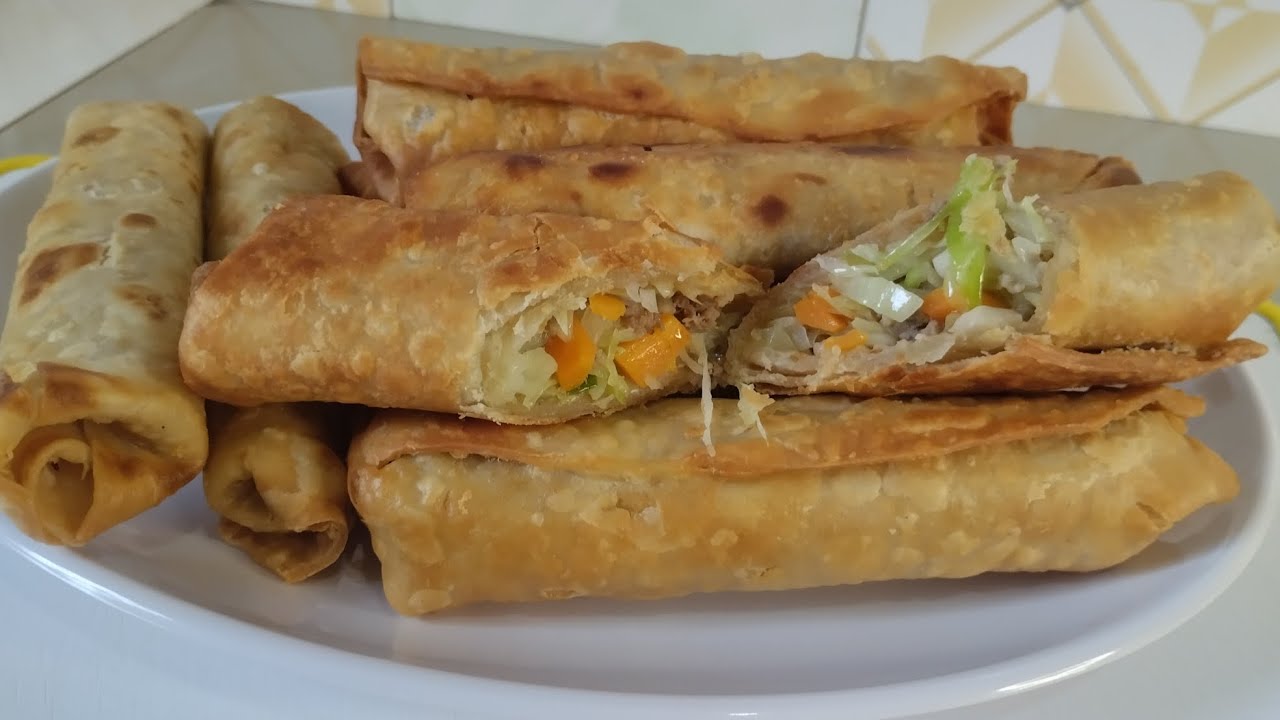 How to prepare Yummy Crispy spring rolls - YouTube