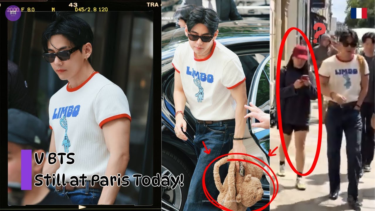 BTS V (Taehyung) Spotted in Paris Today - Not LA! What’s He Hiding from ...