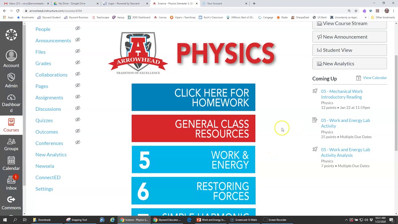 Work and Energy Introduction with Lab Instructions - YouTube