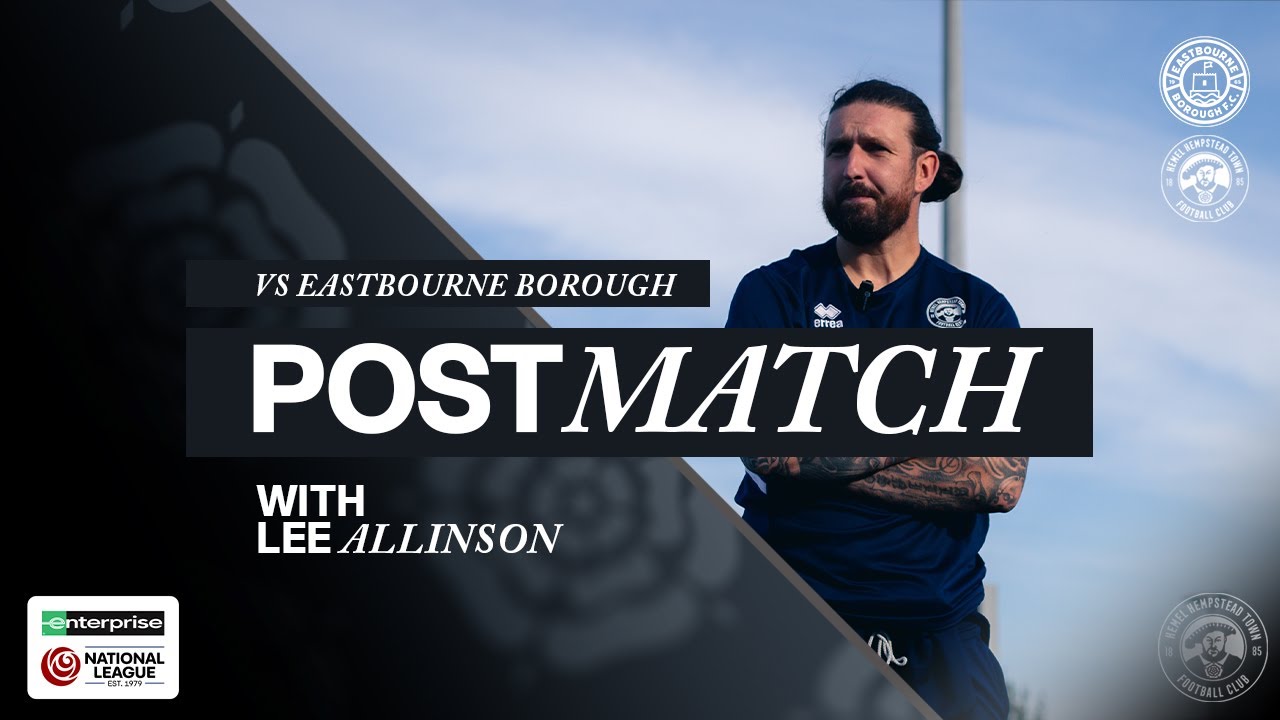 POST MATCH REACTION | Lee Allinson | Eastbourne Borough 0 - 0 Hemel ...