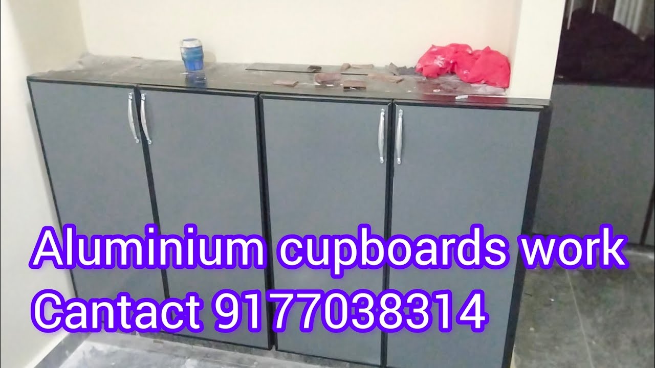 aluminium cupboards work - YouTube