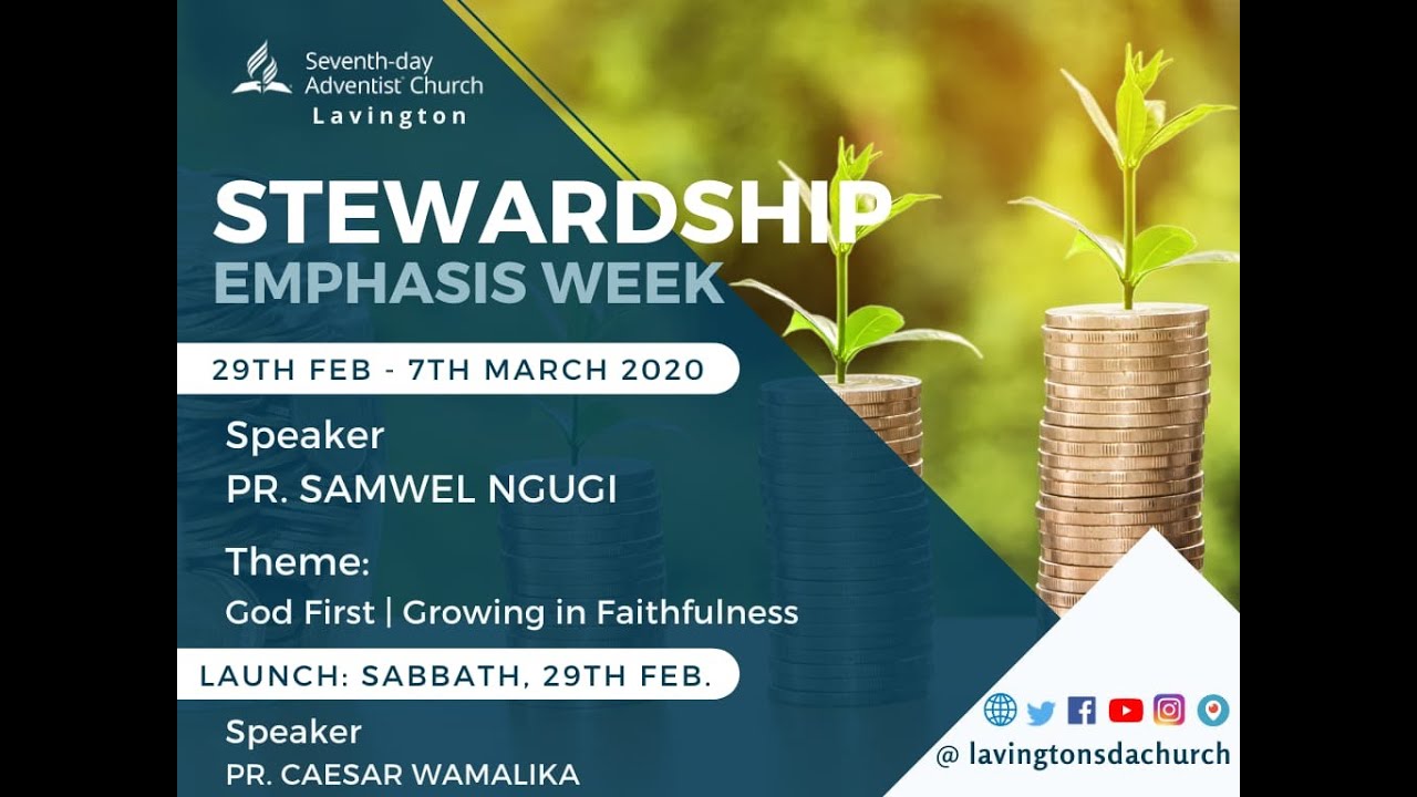 Stewardship Emphasis Week (Day 2) - Pr. Samuel Ngugi || 02nd March 2020 ...