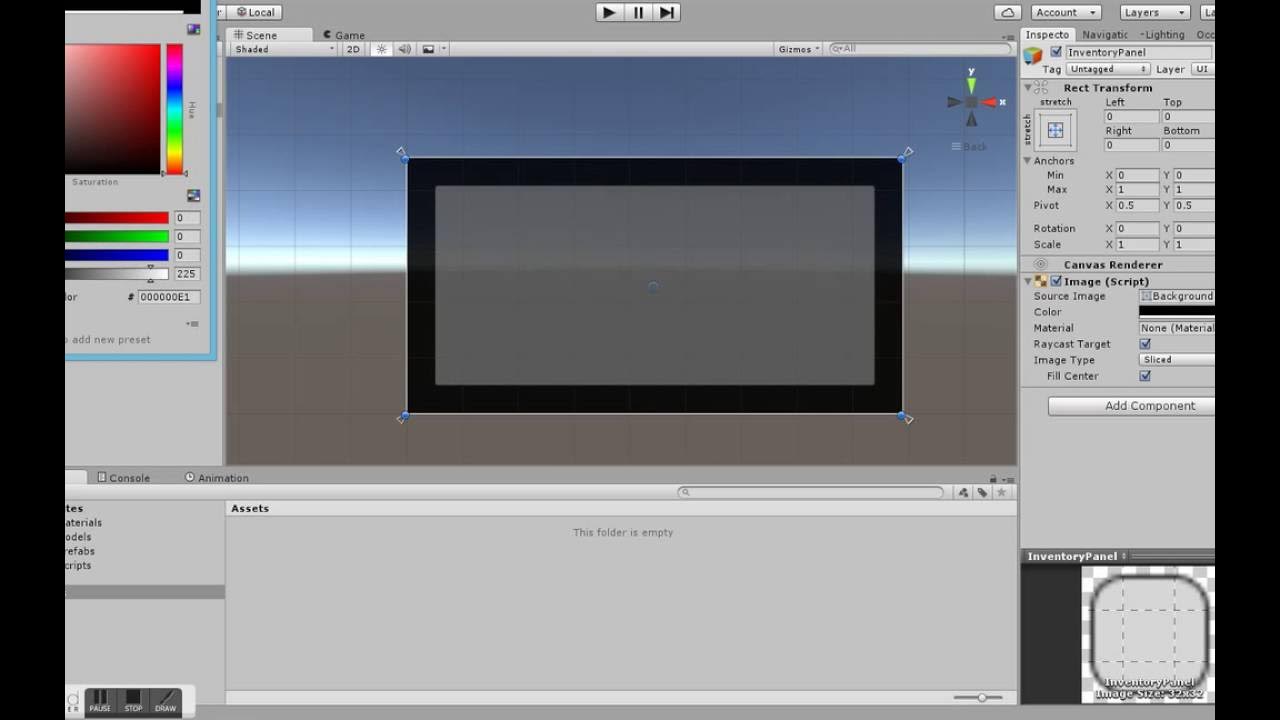 Unity3D Tutorial How to create Inventory System | Part 1 | UI - YouTube