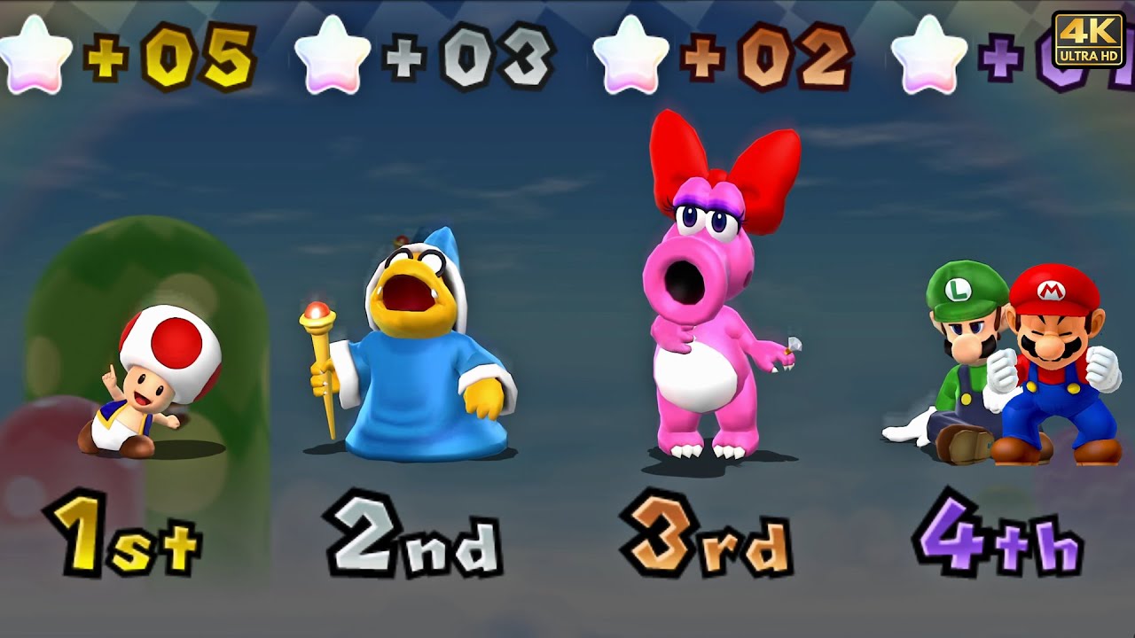 Toad Road Showdown: Toad Vs Luigi Vs Magikoopa Vs Birdo | Mario Party 9 ...