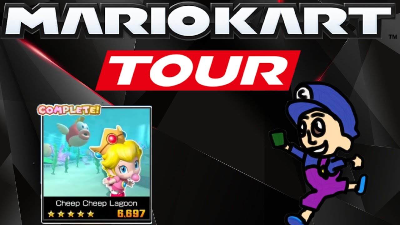 Mario Kart Tour Gameplay- Cheep Cheep Lagoon - YouTube