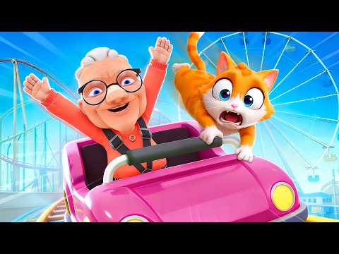 CRAZY CAT Rides Rollercoasters!