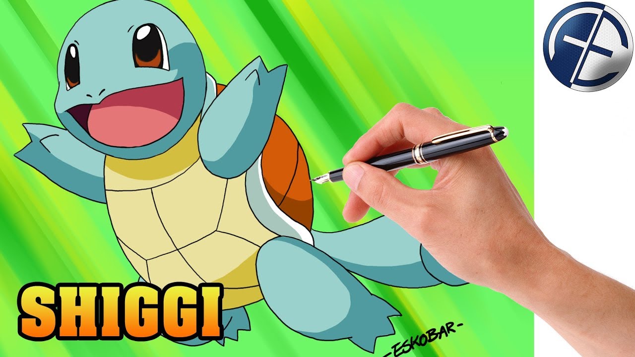 Schiggy zeichnen [Wacom Cintiq 13HD-Speed Painting] - YouTube