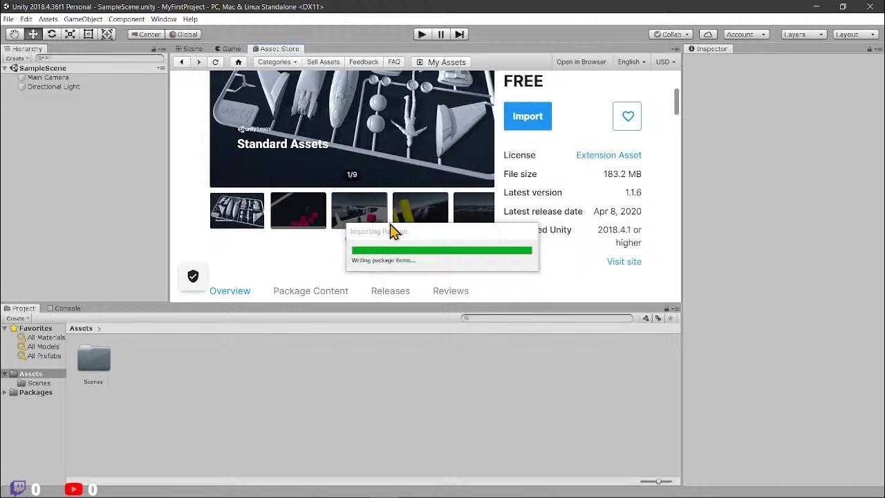 Introduction to the Unity Game Engine | Unity 2018.4.36f1 (LTS) | Ninja Programmer Co. 🔴 - YouTube