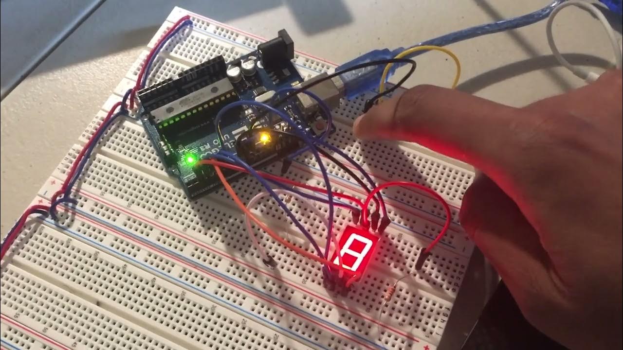 Arduino 7 segment display counter - YouTube
