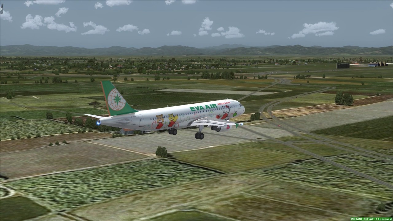 EVA AIR "Hello Kitty" A320 landing at Beijing ++ FSX ++ - YouTube