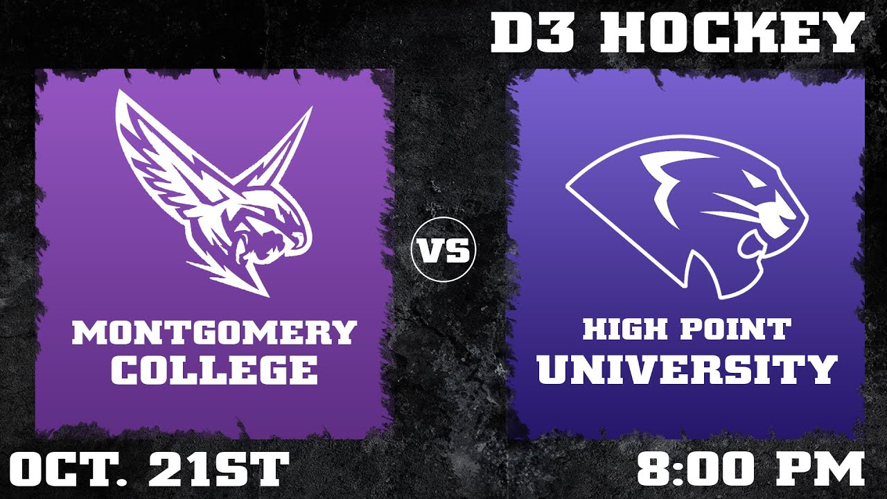 High Point Mens Hockey vs Montgomery College Raptors D3 - YouTube