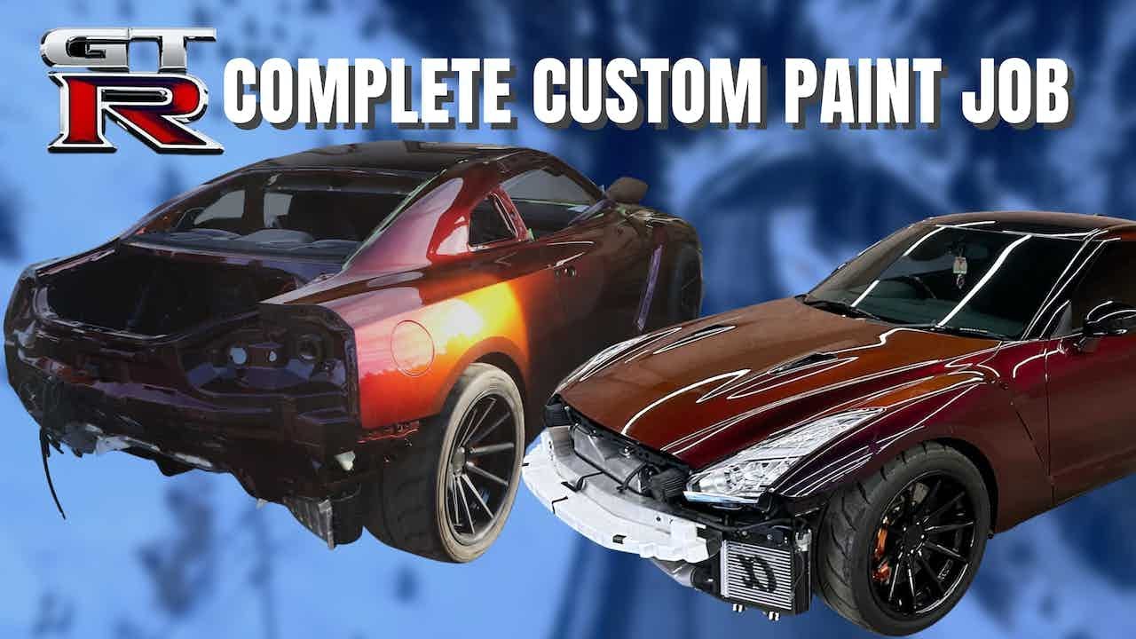 R35 GTR ONE OF A KIND PAINT JOB. - YouTube