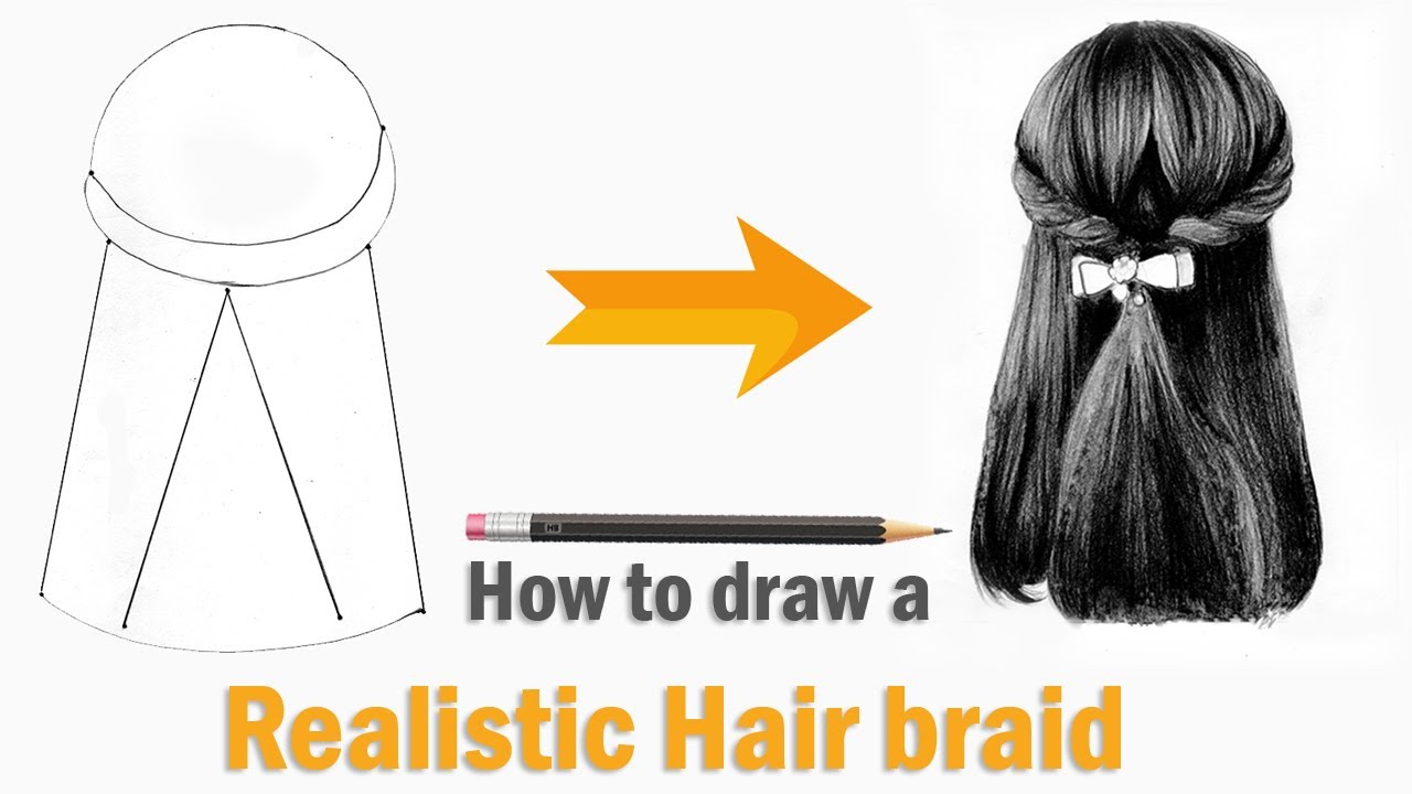 Online classes: How to Draw a realistic Hair Braid Easy Step by Step ...