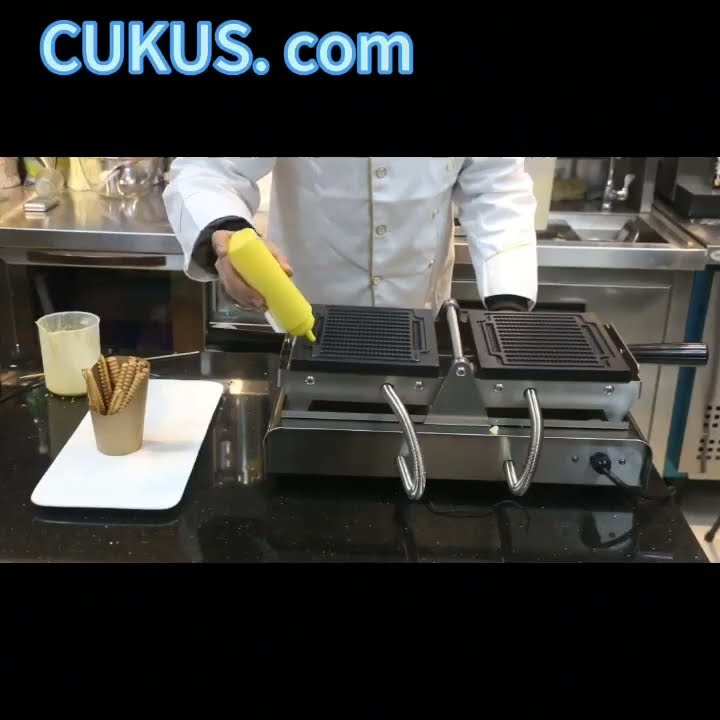 FY-2262 French Fries Waffel Pommes Electric Waffle Fires Machine Baker ...