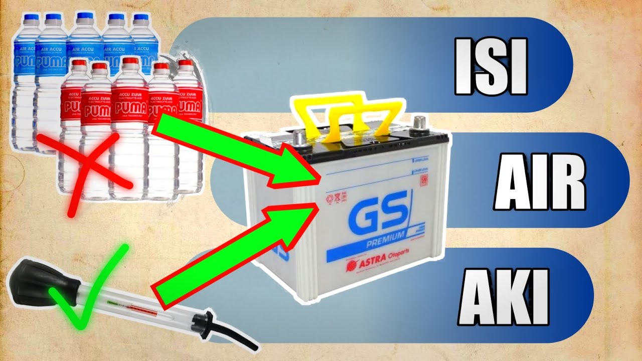 Cara Mengisi Air Aki yang Benar (Dengan Hydrometer) - YouTube