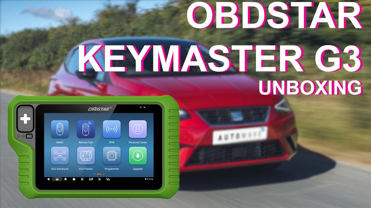 OBDStar Key Master G3 Key Programming Tool Unboxing - YouTube