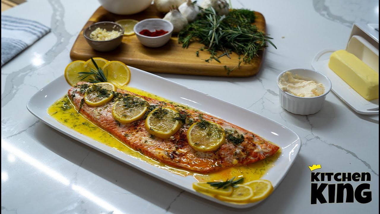 The ULTIMATE Oven Baked SALMON fillet - YouTube