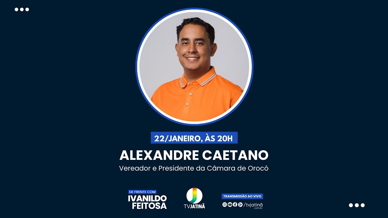 Vereador Alexandre Caetano fala após ser eleito Presidente da Câmara de ...