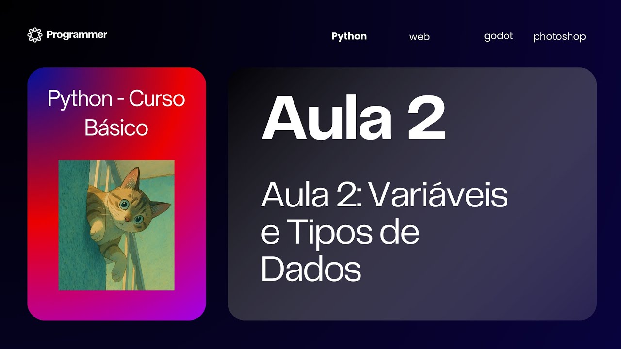 Aprenda Python Básico com Google Colab | Aula 2: Variáveis e Tipos de Dados - YouTube