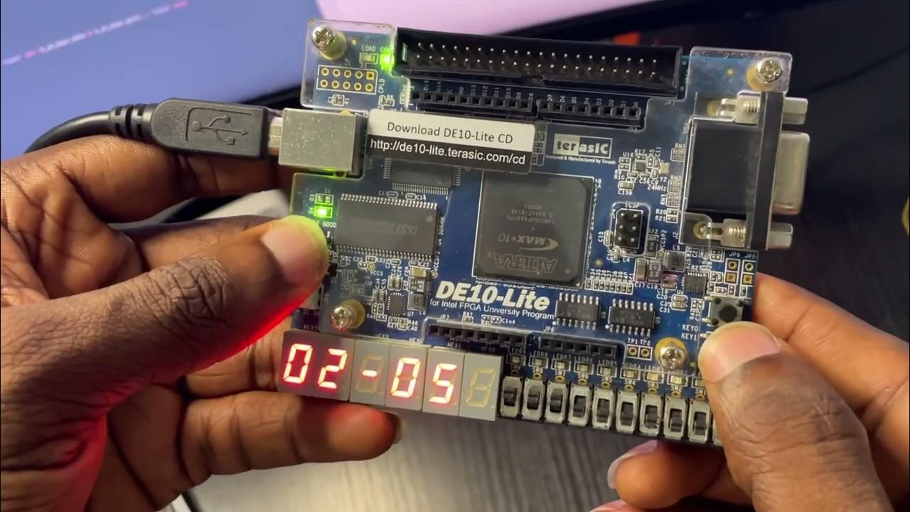 FPGA based Digital clock design using Quartus software and DE-10lite board - YouTube