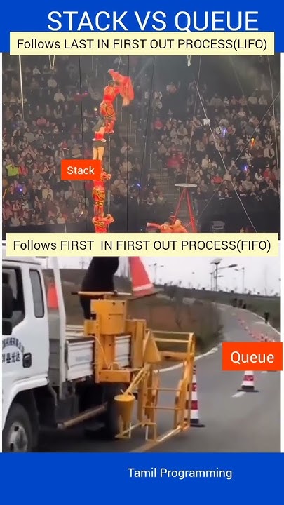 Stack vs QUEUE - The difference 🤔 - YouTube