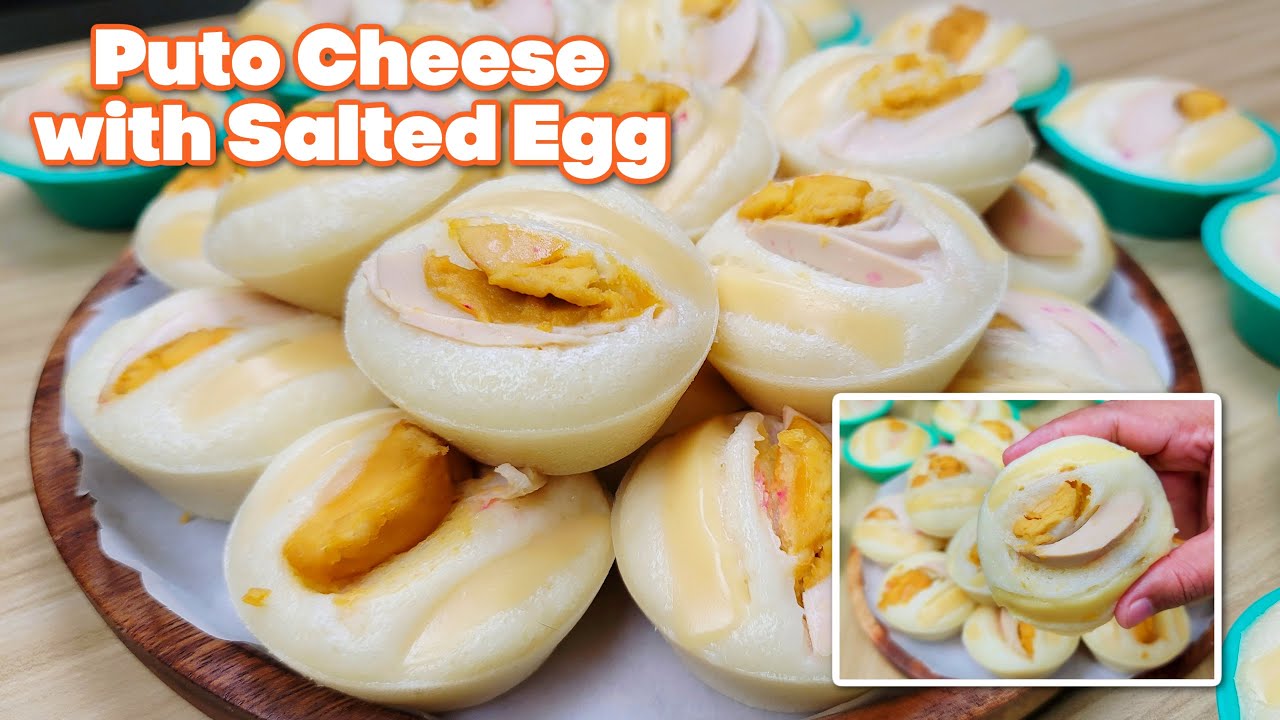Puto Cheese with Salted Egg - YouTube