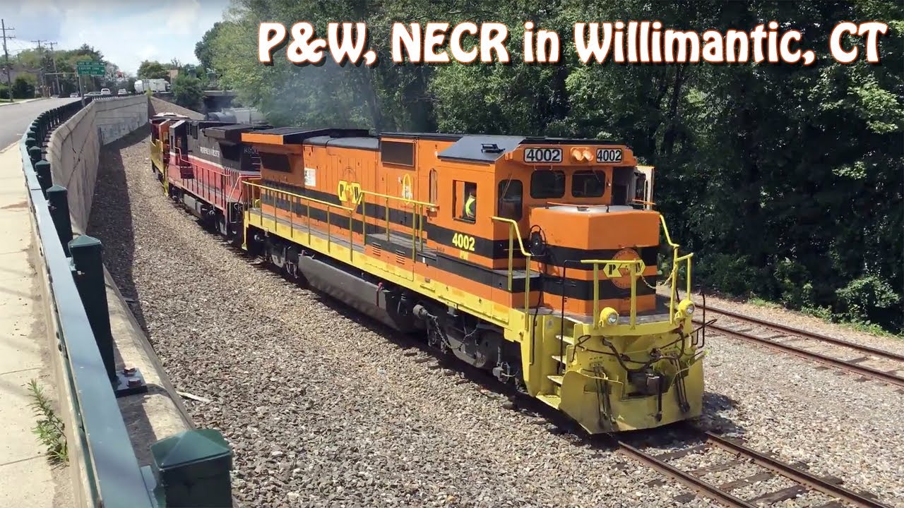 Providence & Worcester NR-4, New England Central Freight Trains Through ...